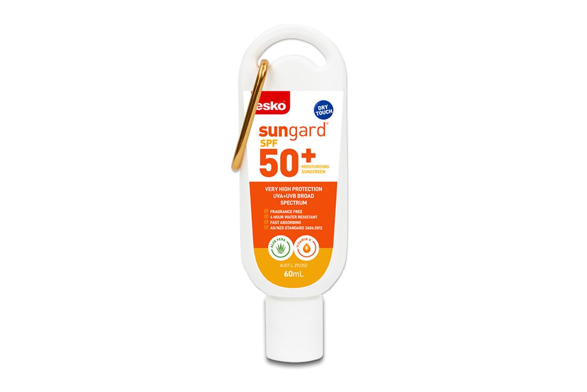 Sungard SPF 50+ Sunscreen, 60ml Bottle with Carabiner Clip - Sunscreens ...